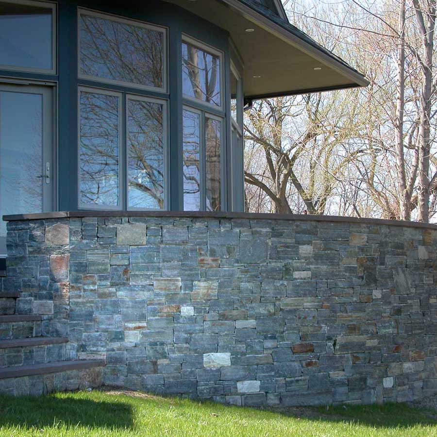 Saratoga Granite Ashlar Full Bed - Green Mountain Veneer